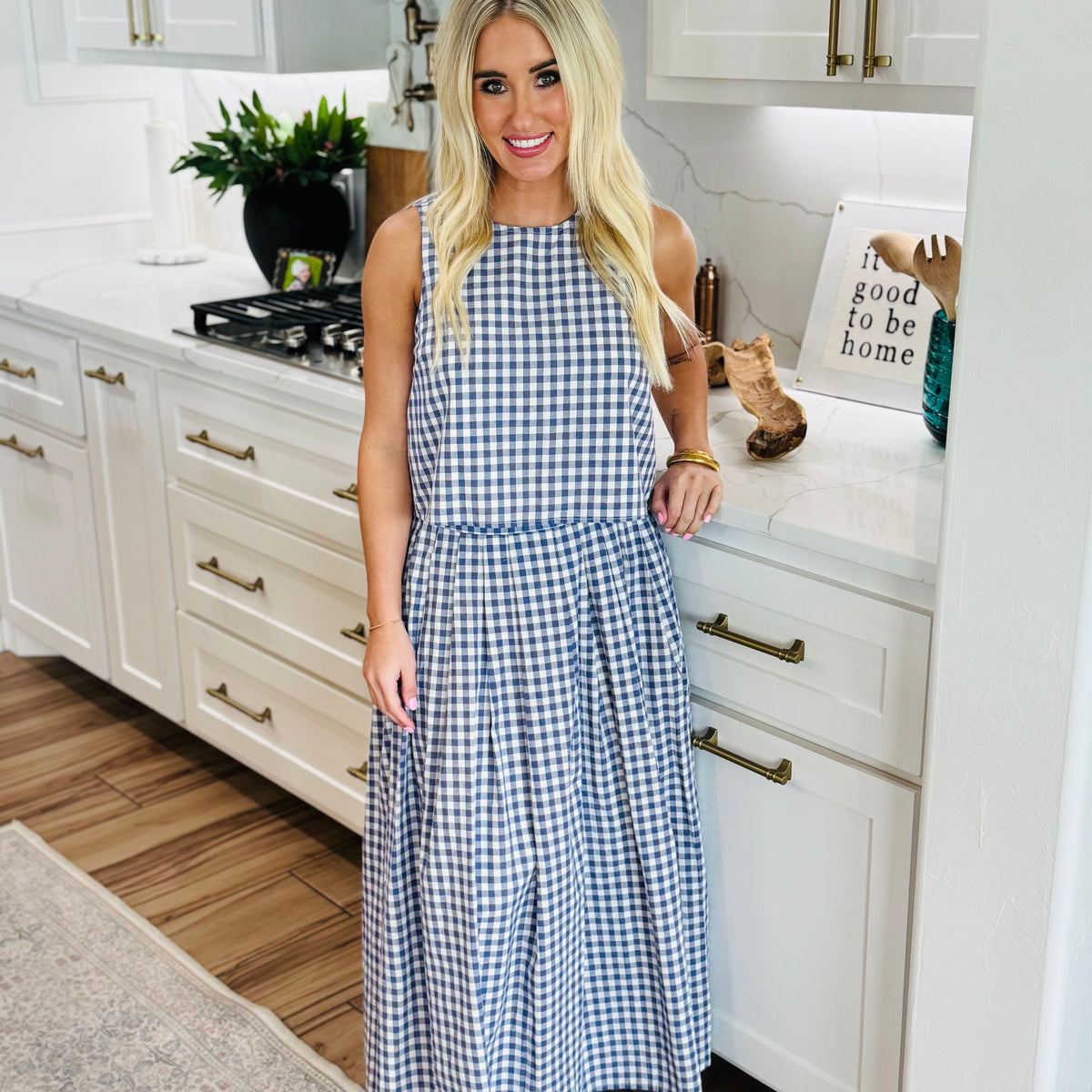BLUE GINGHAM MATCHING SKIRT SET – Aurea Lux Collective